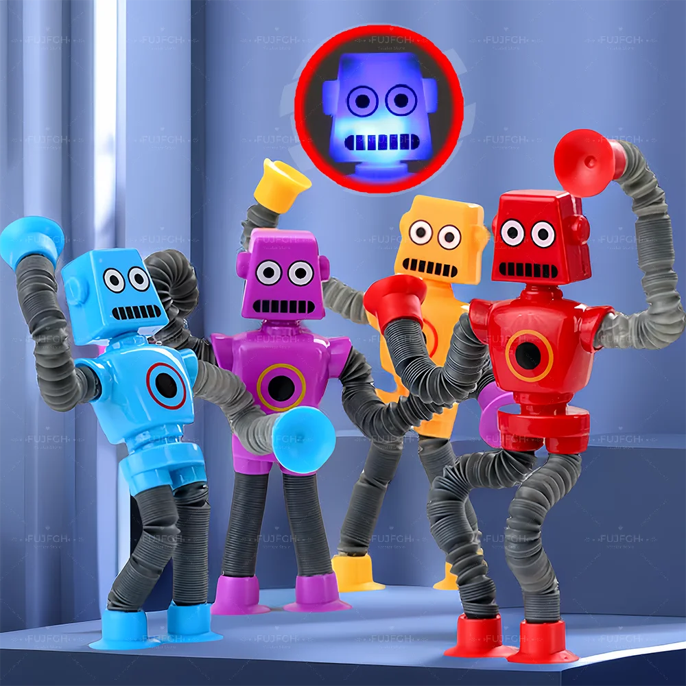 Stretchy-Suction-Cup-Robot-Toy-Children-Shape-Changing-Telescopic-Pop ...