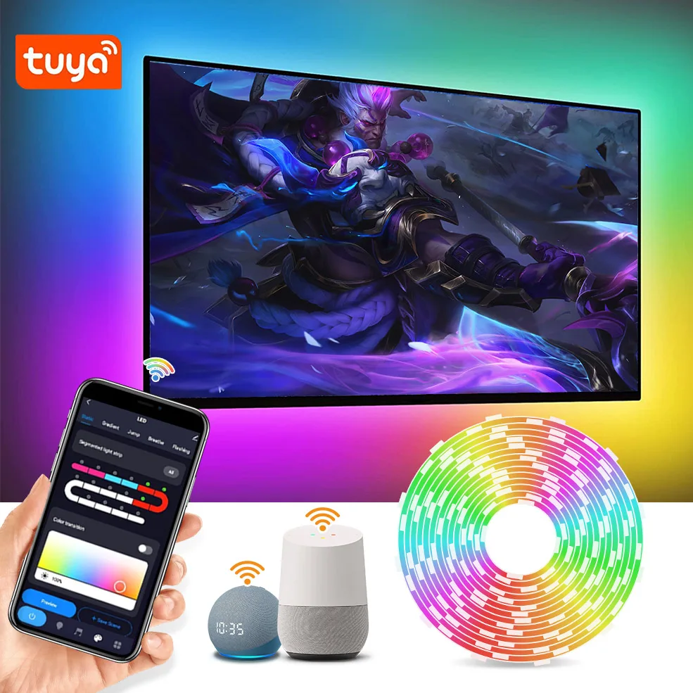 Tuya-Smart-RGBIC-Led-Lights-Strip-Smartlife-App-Control-5V-USB-Led ...