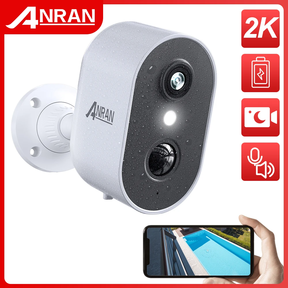 ANRAN-2K-3MP-Battery-Camera-PIR-Detection-2-4Ghz-WiFi-Color-Night ...
