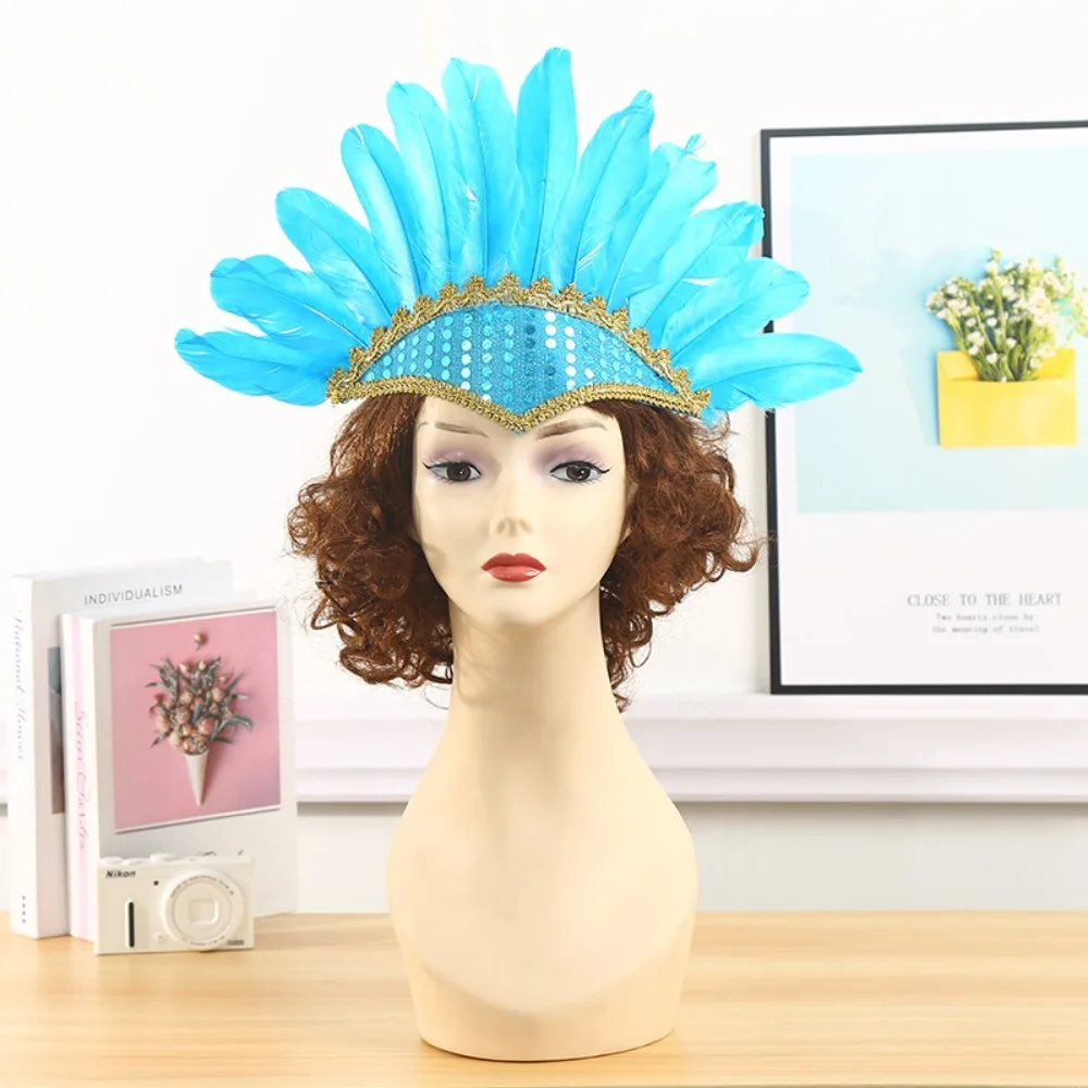 Tocado-de-plumas-para-ni-os-nuevo-disfraz-de-Carnaval-colorido ...