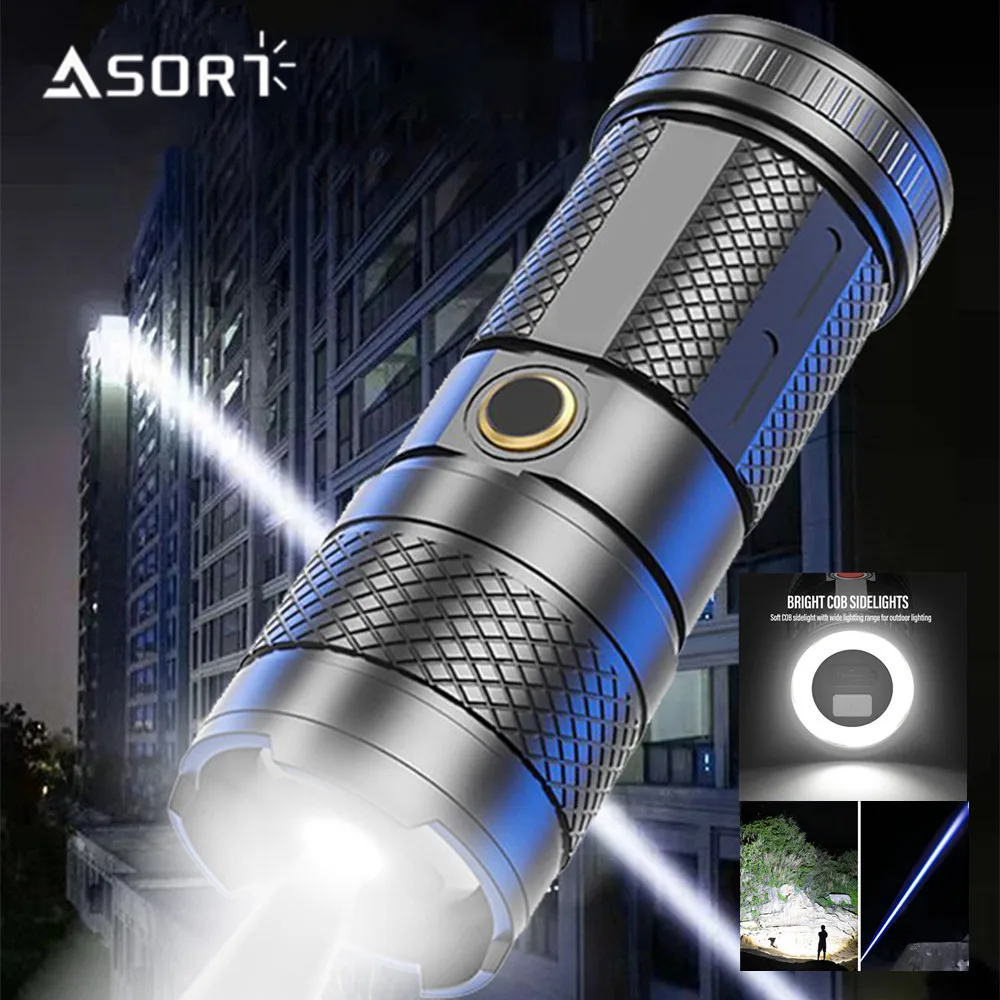 Powerful-Long-Range-LED-Flashlight-Camping-Torch-Telescopic-Zoom-With ...