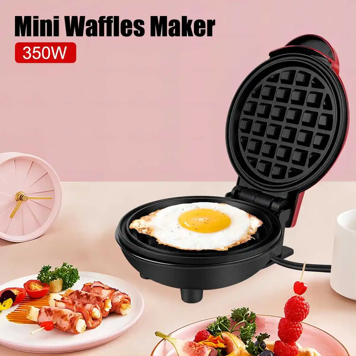 Mini Electric Waffle & Sandwich Maker – Kitchen Staples Plus