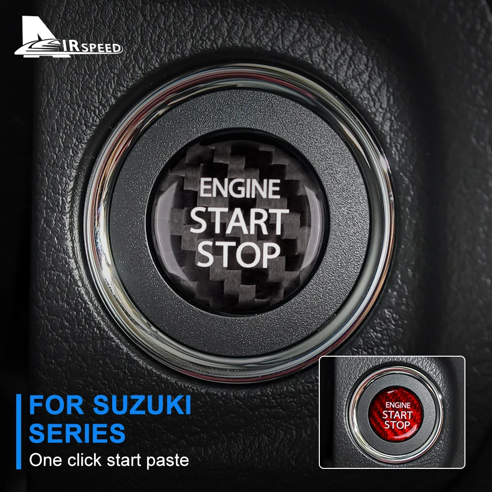 Real Hard Carbon Fiber Engine Start Stop Button For Suzuki Swift Alto ...