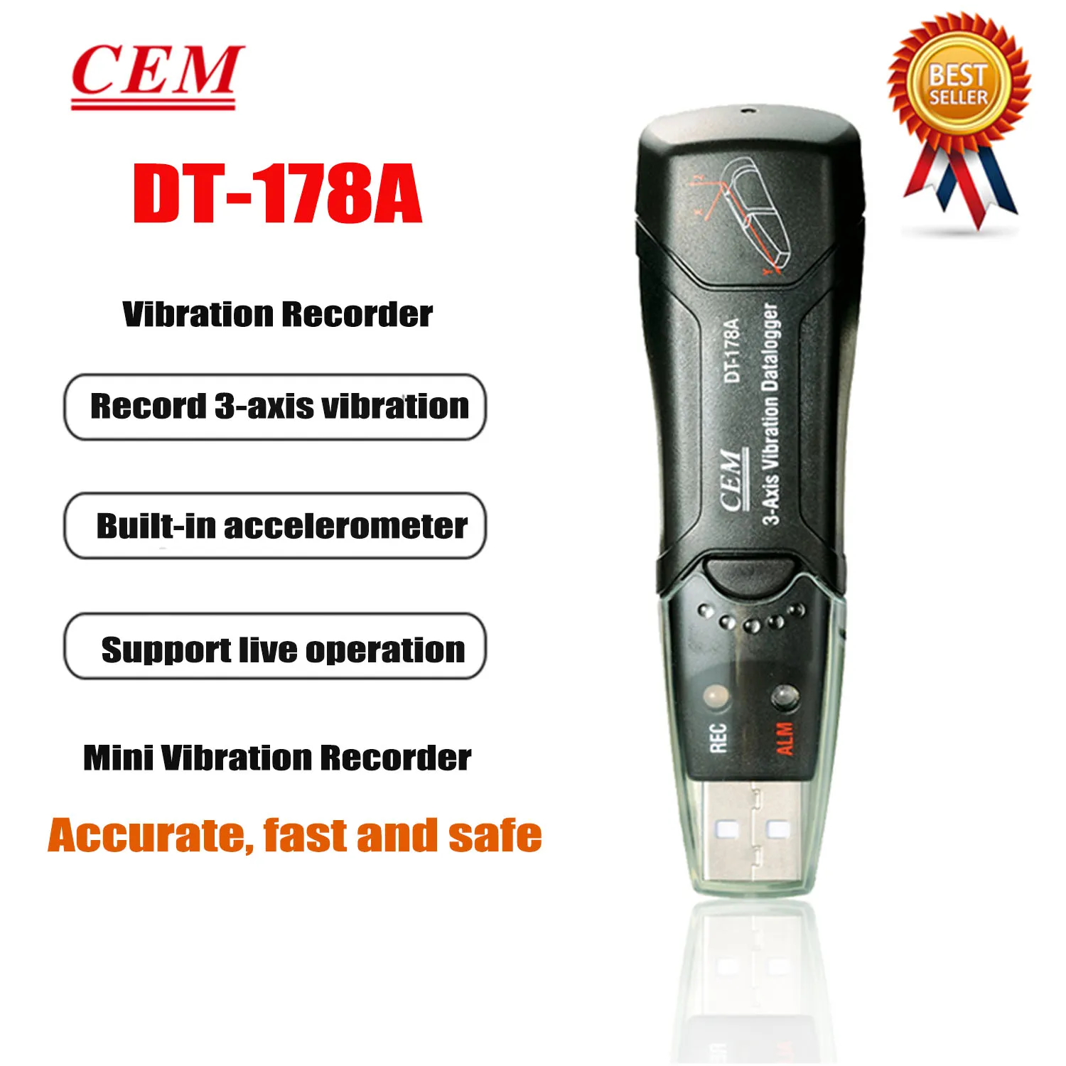 CEM-DT-178A-Vibration-Data-Logger-Vibration-Recording-Instrument ...