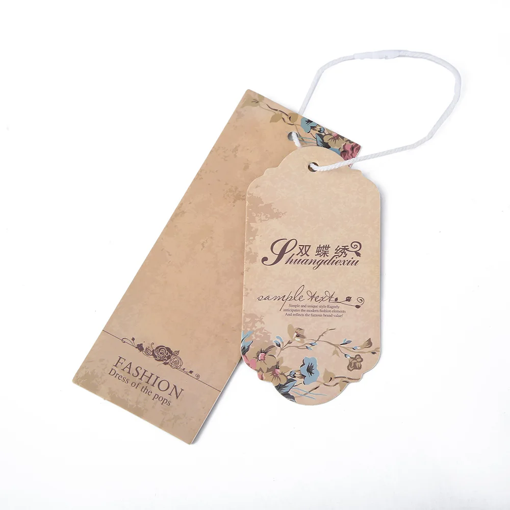 Personalized-printed-kraft-tags-paperboard-Hangtag-custom-shape ...