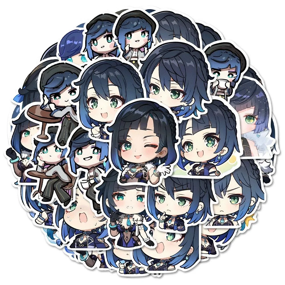 Sunsyea-Genshin-Impact-Merch-Fans-Collection-Role-Stickers-54-Pieces ...