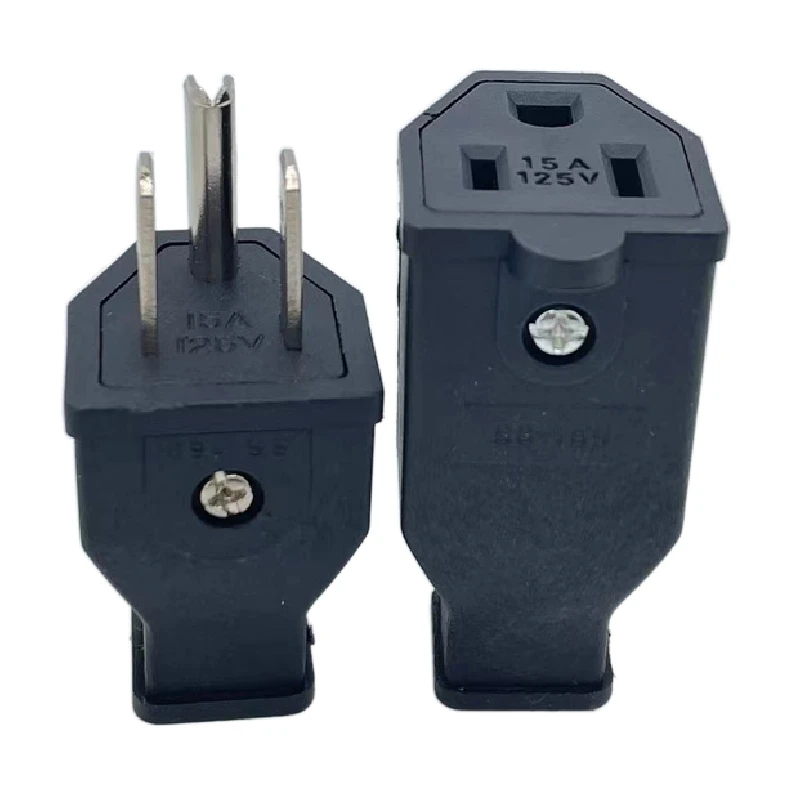 US American 3 Pins Industrial AC Electrical Power Rewireable Plug Male ...