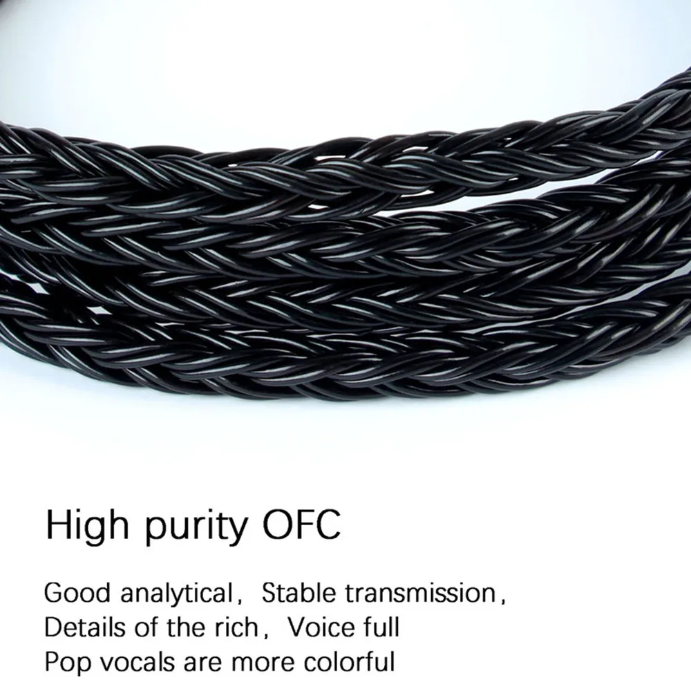Hi-Fi кабель для наушников, 480 ядер, для Shure MMCX KZ EDX ZSN ZS10 ...