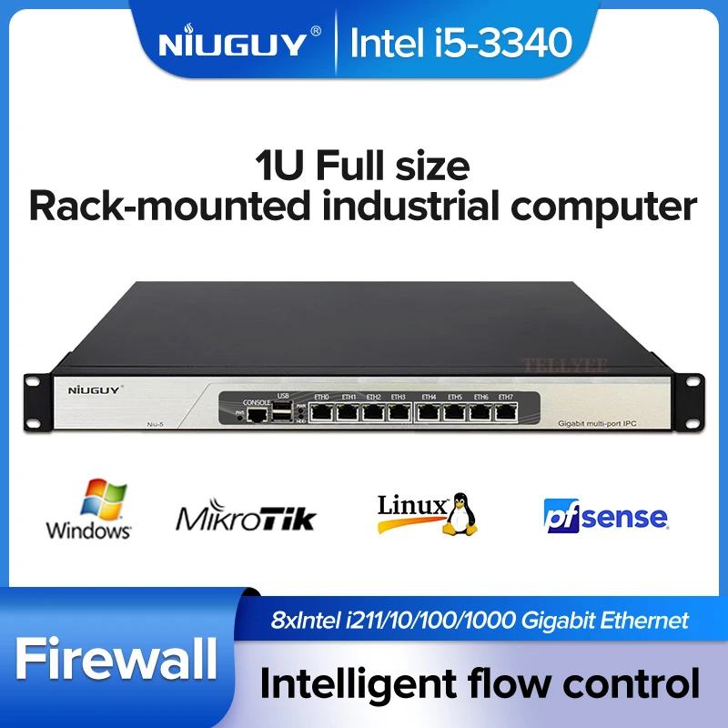 Niu-5 8 Gigabit Ports Ipc, Firewall, Vpn, Router, Network Security ...