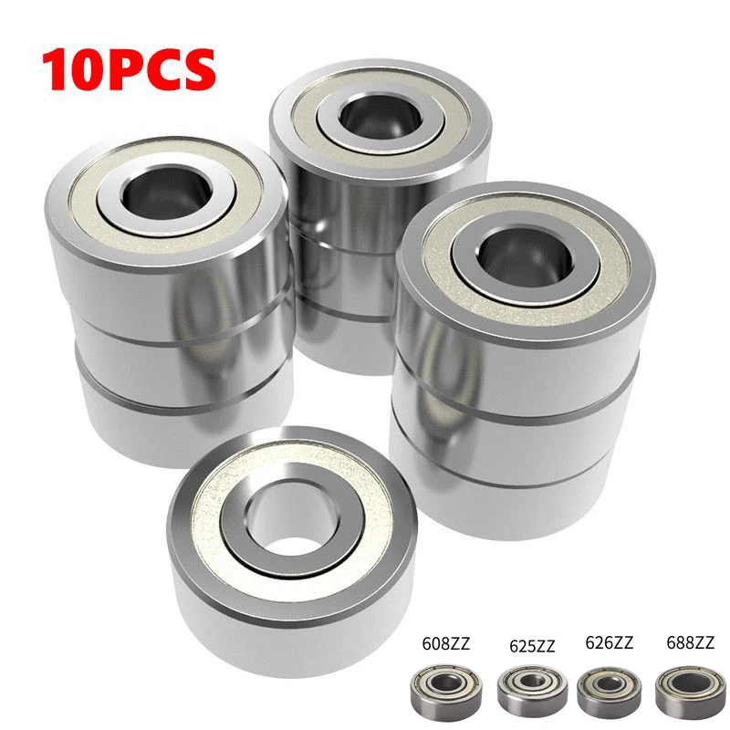 10pcs-Miniature-Ball-Bearing-626zz-688zz-625ZZ-Pulley-Wheel-Bearing ...