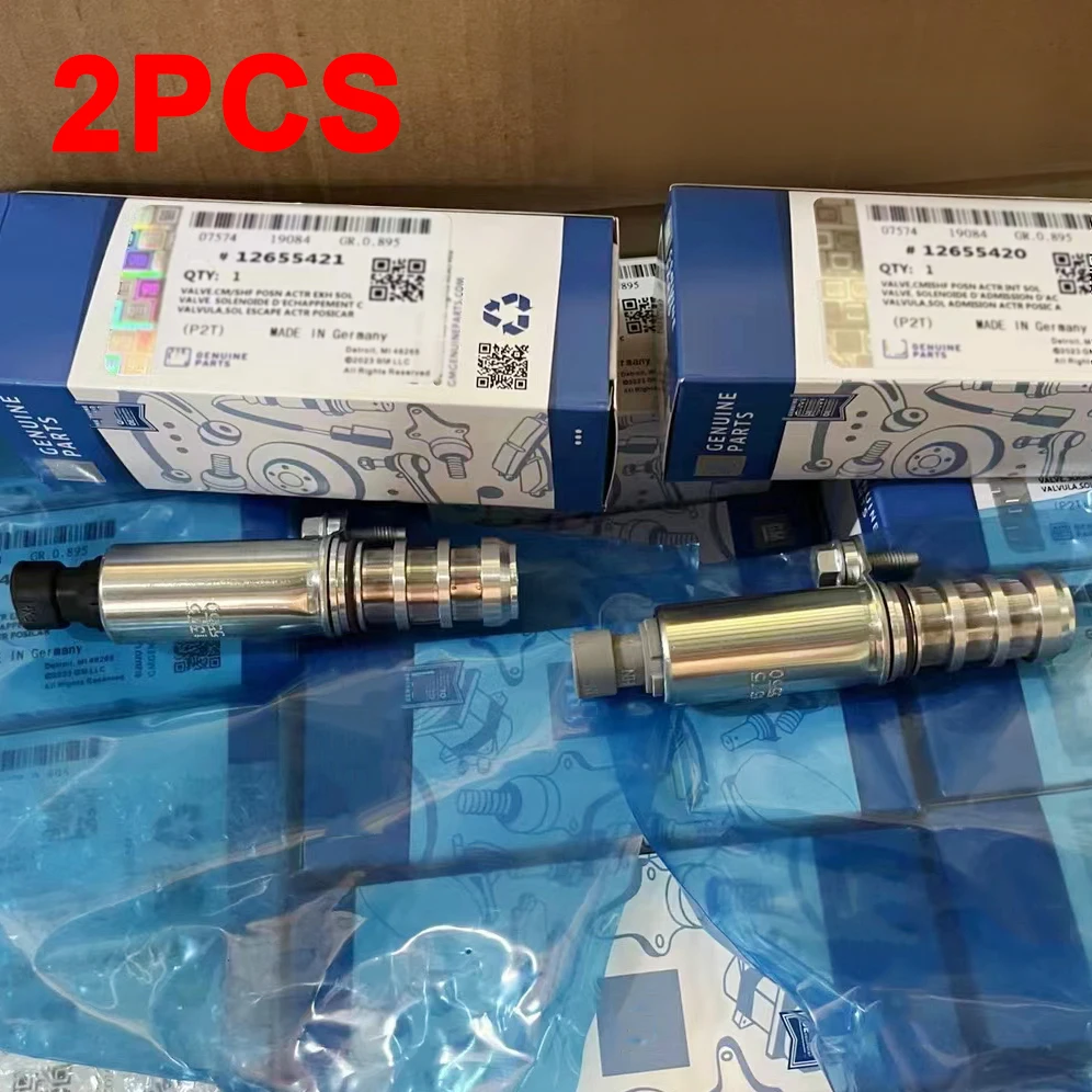 2PCS-Variable-Valve-Timing-VVT-Solenoid-Actuator-OEM-12655420-12655421 ...