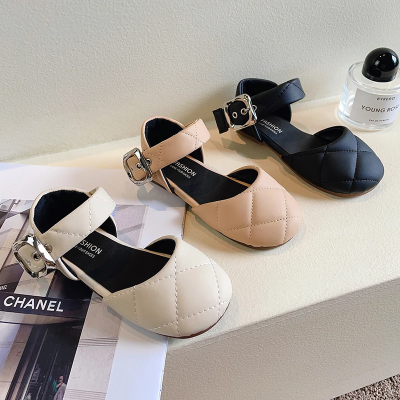 Kids-Fashion-Girls-Sandals-Versatile-Toes-Wrapped-Sewing-Soft-Round-toe ...