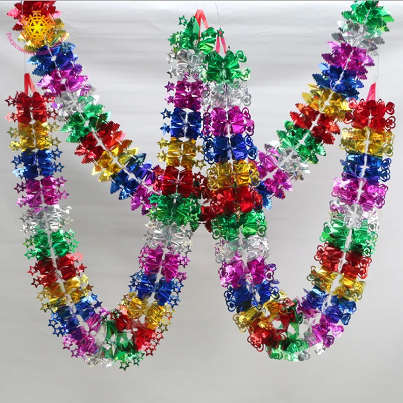 PET-Tinsel-Ribbon-Garland-For-Christmas-Decoration-Xmas-Tree-Wrapping ...