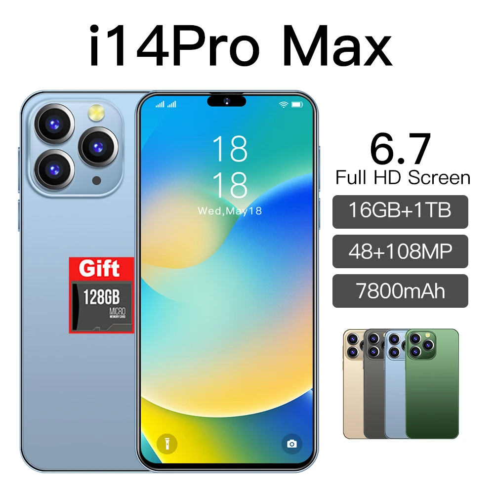 i14-Pro-Max-Smartphone-6-7-inch-Full-Screen-4G-5G-Cell-Phone-7800mAh ...