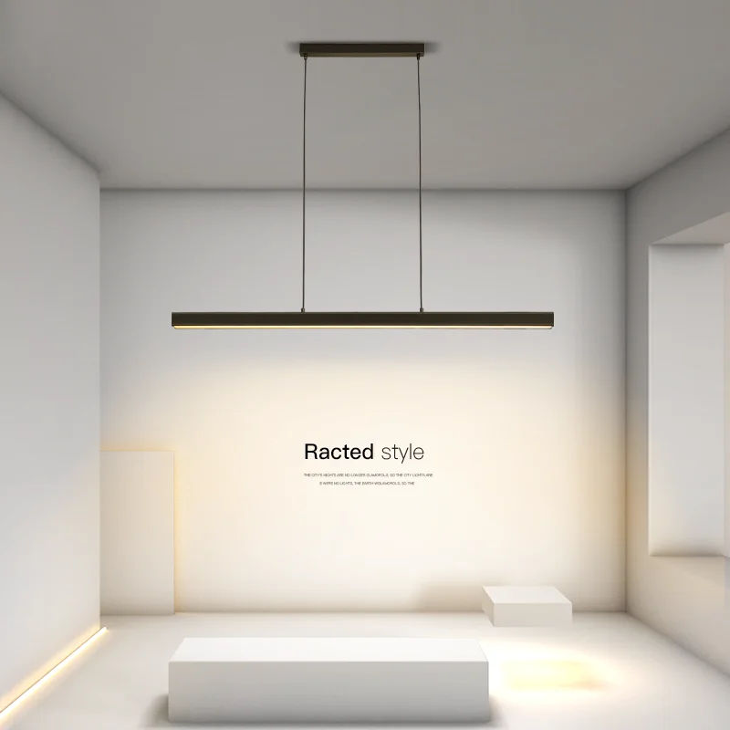 Modern-Line-LED-Pendant-Light-Mesa-de-jantar-e-sala-de-estar-Ilumina-o ...