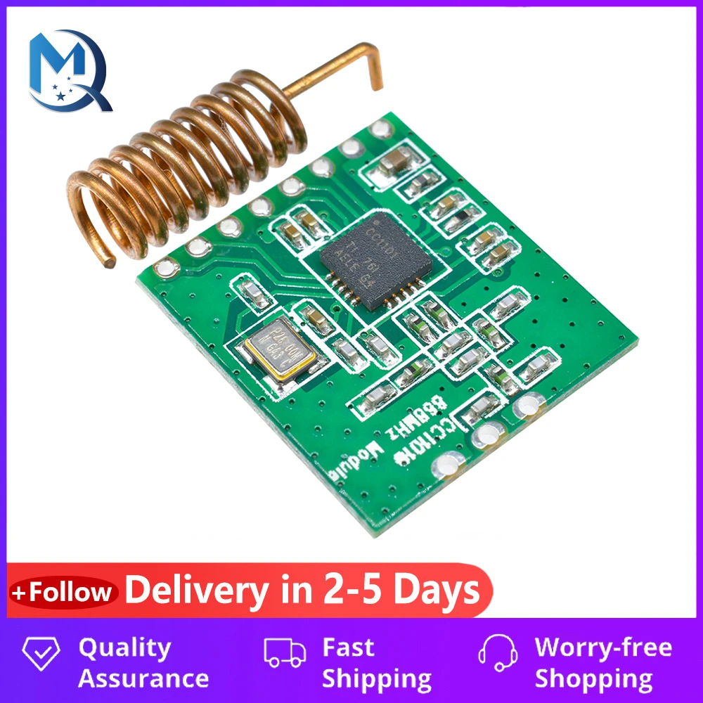 CC1101 10mW Wireless Module 433MHZ 868MHZ 300 1000M Long Distance Transmission With SMA Antenna ...