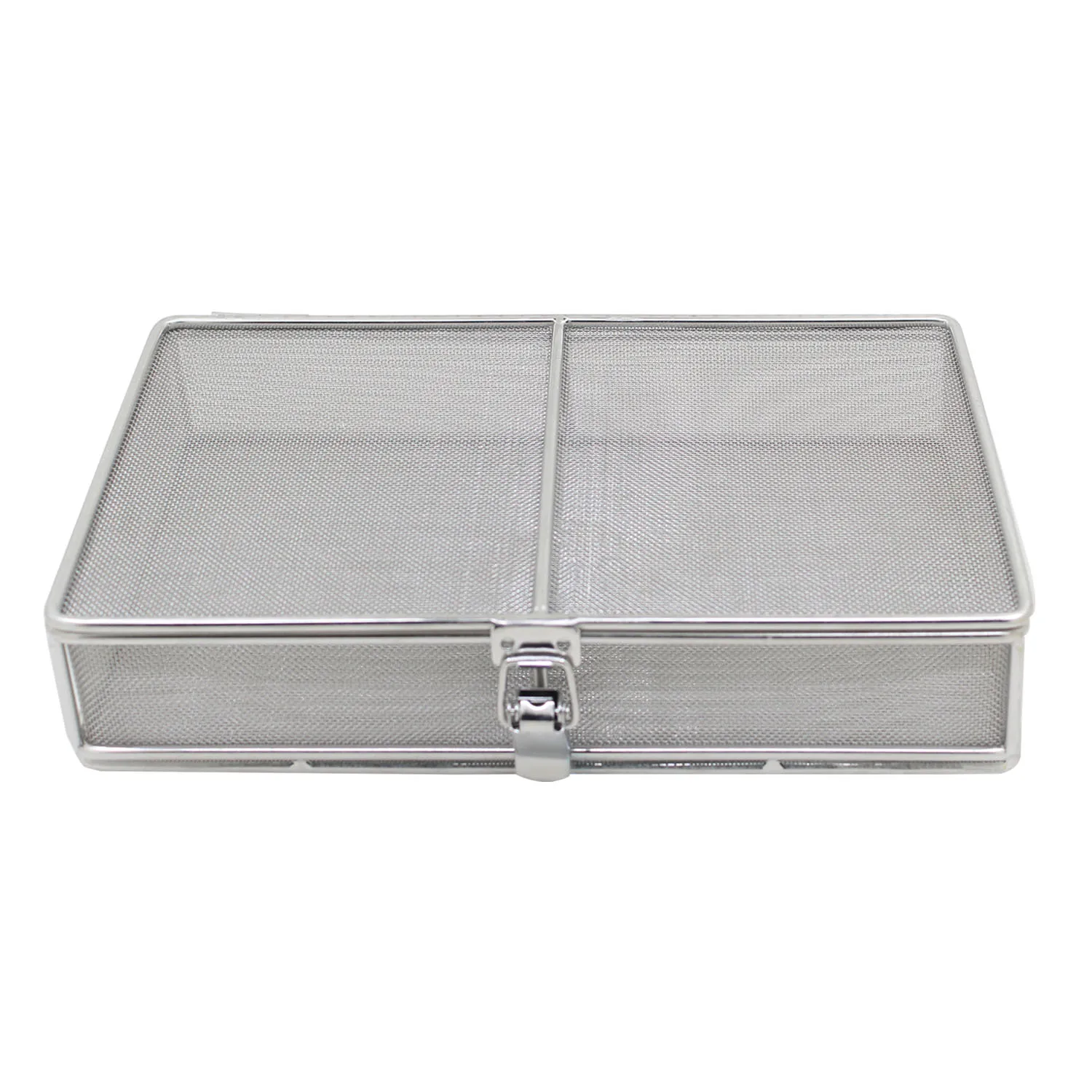 Stainless Steel Mesh Basket with Lid and Lock Storage Basket Ultrasonic ...