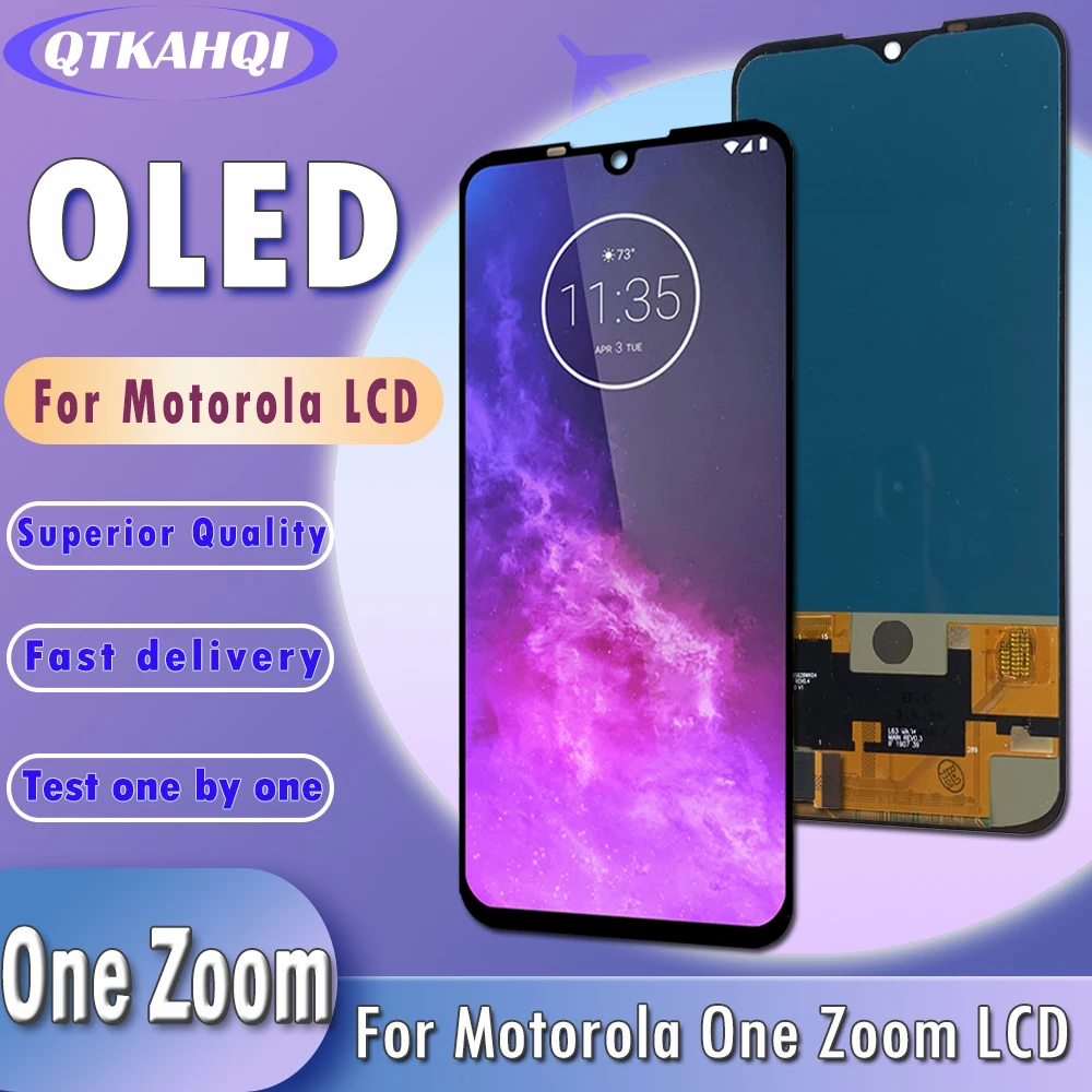6.39inch OLED For Motorola Moto One Zoom LCD one zoom Display Touch ...