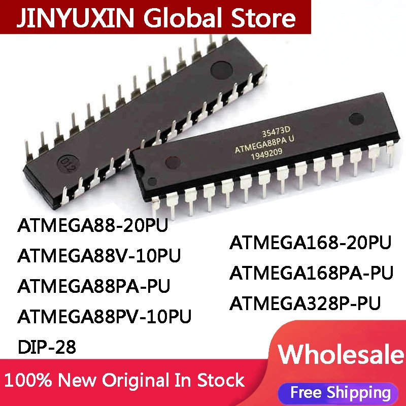 2Pcs ATMEGA88 20PU ATMEGA88V 10PU ATMEGA88PA PU ATMEGA88PV 10PU ATMEGA168 20PU ATMEGA168PA PU ...