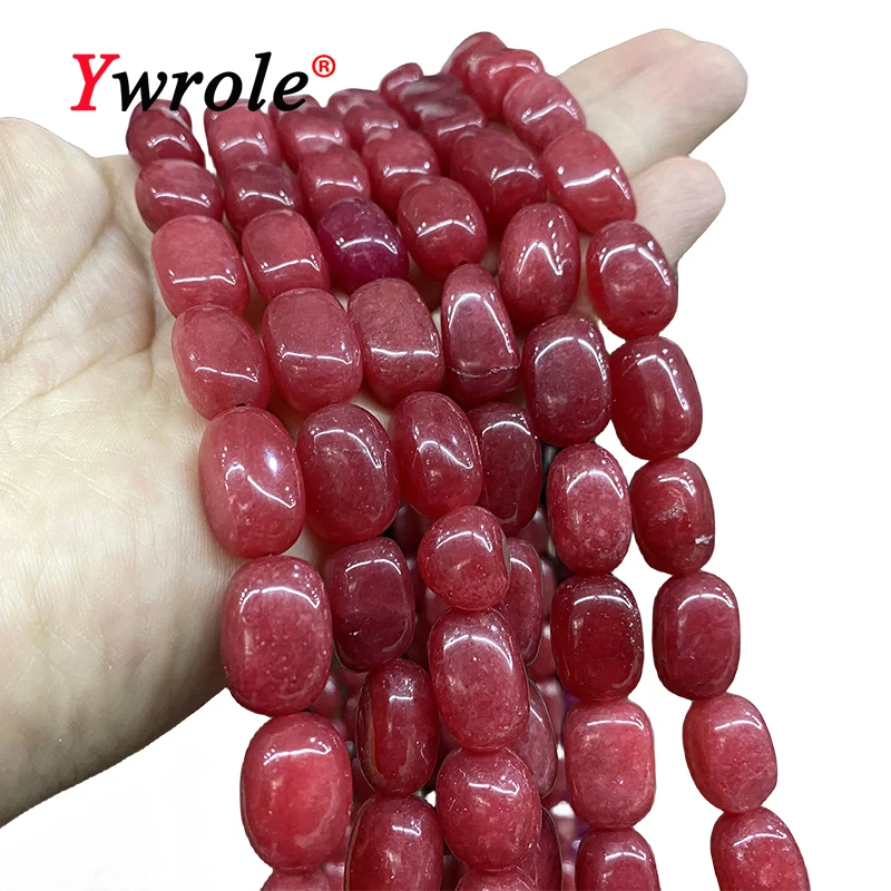 10x15mm-Natural-Stone-Dark-Red-Chalcedony-Loose-Oval-Spacer-Beads-for ...