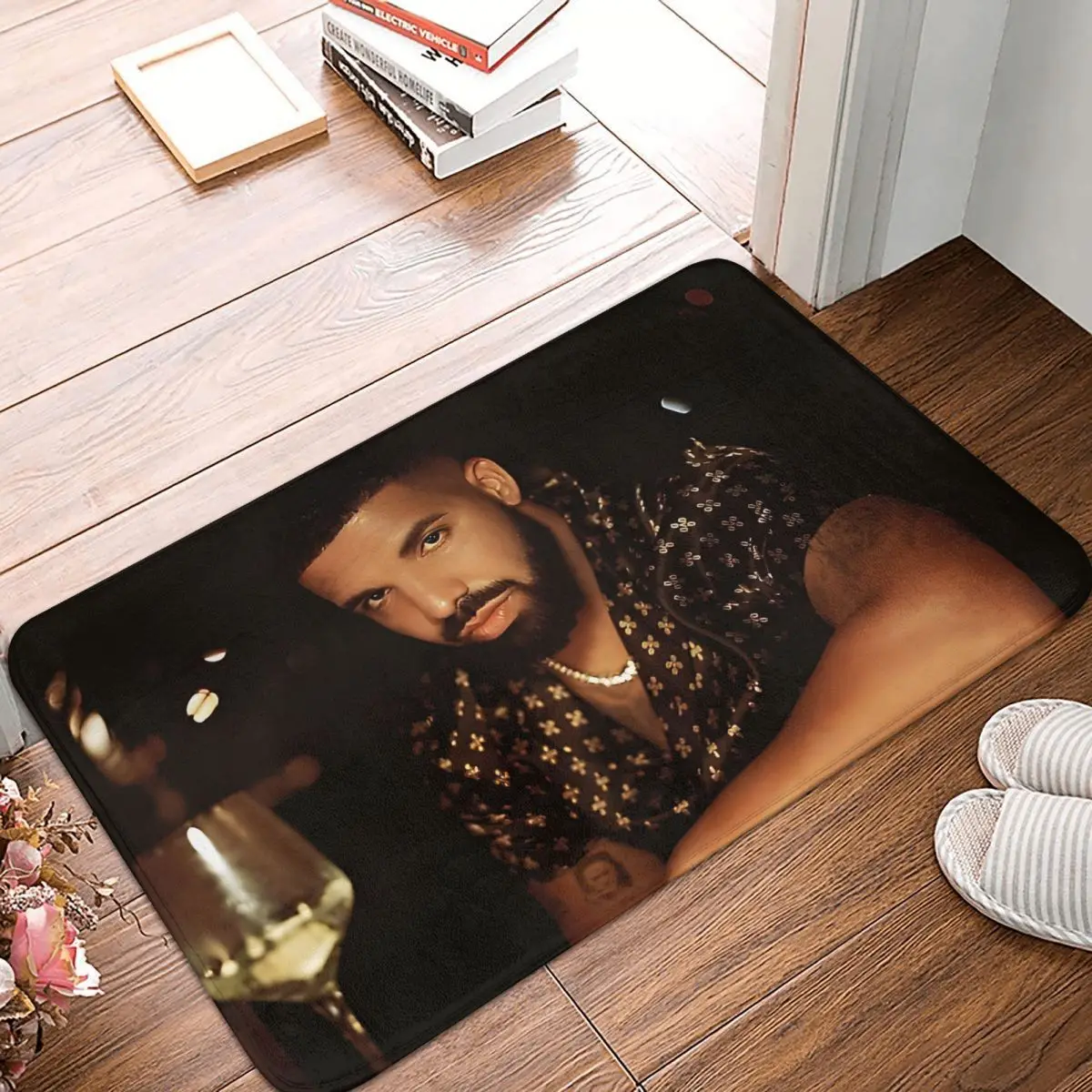 BBL-Drake-Hip-Hop-Rapper-Non-slip-Doormat-Drake-Night-Time-Mask-Bath ...