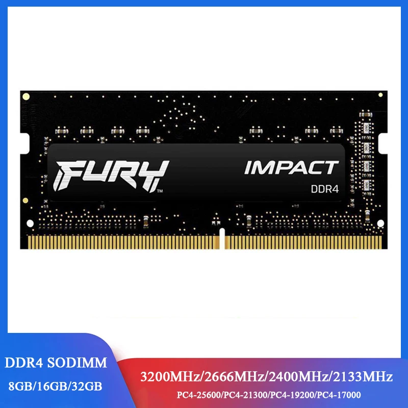 Pamięć RAM DDR4 8GB 16GB 3200MHz 2400 2666MHz Laptop HyperX Fury pamięć ...