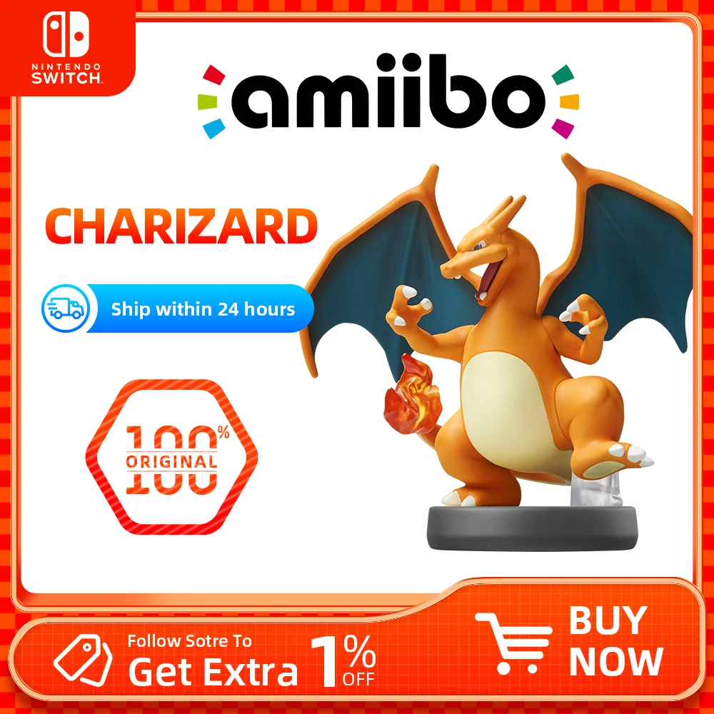 Nintendo amiibo charizard para nintendo switch game console modelo de ...