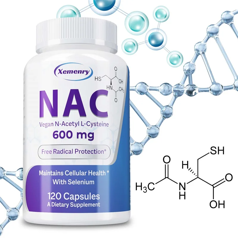 NAC Capsules 600mg - Support Skin Health, Antioxidant, Detox, Enhance ...