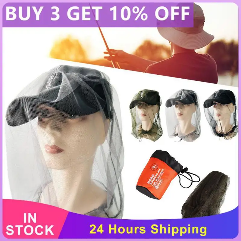 Mosquito-Caps-Net-Face-Head-Protector-Foldable-Face-Cover-Outdoor ...