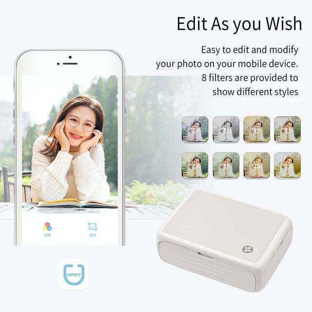 HPRT CP4000L Thermal Photo Printer 300dpi 4×6'' Wireless Portable Picture Printer Wifi Connect ...