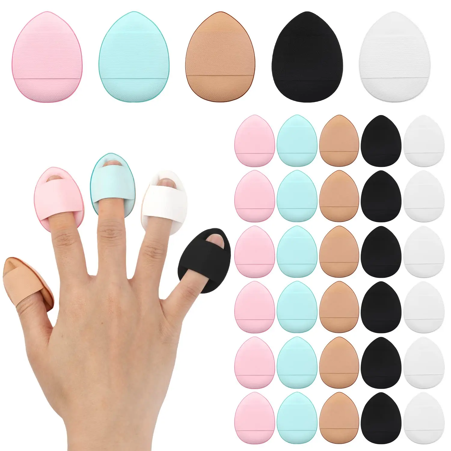 10pcs-Mini-Size-Finger-Puff-Set-Makeup-Sponge-Concealer-Foundation-Face ...