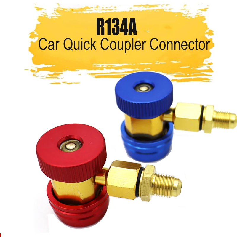 R134A Freon H/L Brass Adapters Auto Car Quick Coupler Connector Air ...