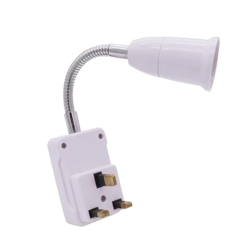 New Grounded European EU UK to E27 Lighting Lamp Holder With Switch 360 ...