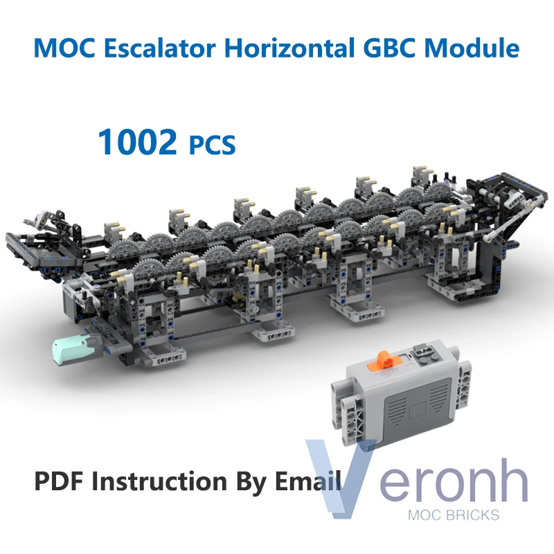 High tech Gear Coneyor GBC Module Building Blocks Escalator Horizontal ...