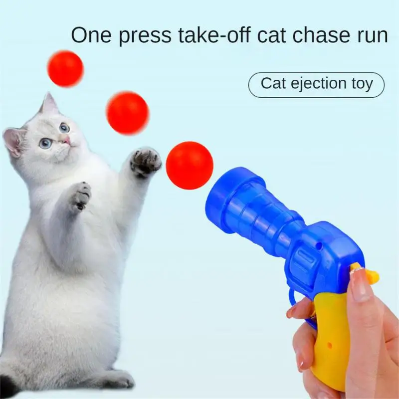 Funny-Cat-Toys-Interactive-Teaser-Cat-Dog-Plush-Ball-Shooting-Gun ...