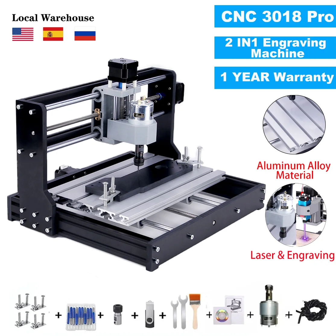 Cnc Engraving Machine 3018 Pro | Cnc 3018 Mini Milling Machine - Cnc ...