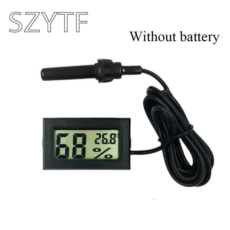 Mini termómetro digital LCD práctico con sensor higrómetro, medidor de ...