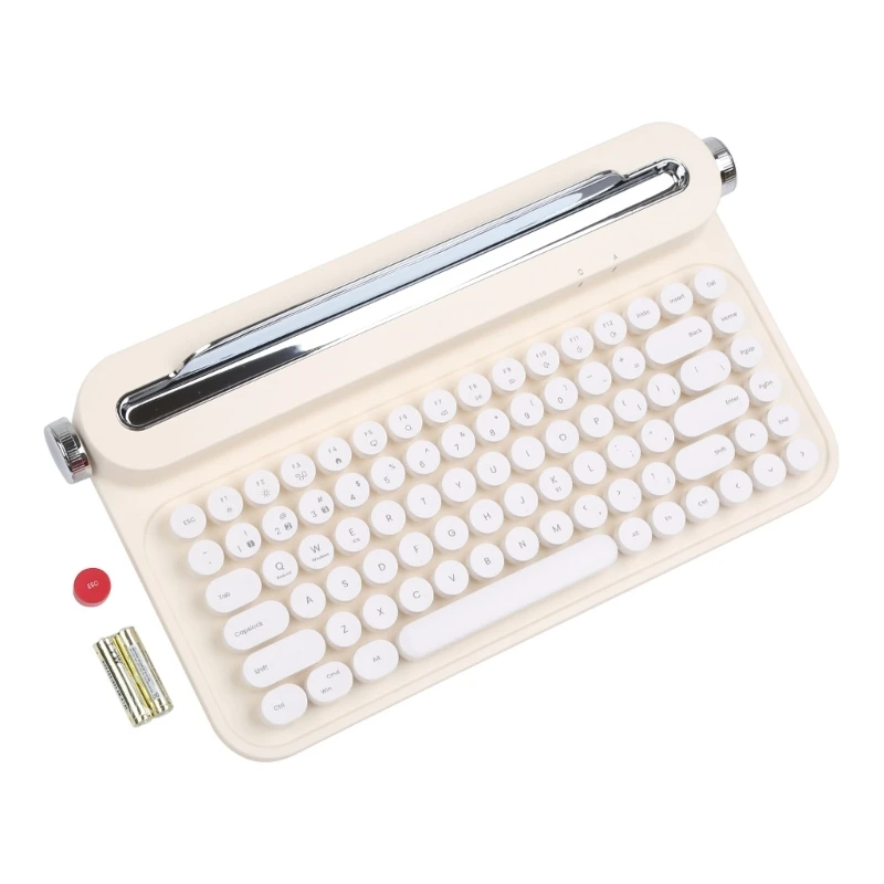 BT-Mini-Wireless-Keyboard-83keys-Round-Keycap-Gaming-Keyboard-Plug-and ...