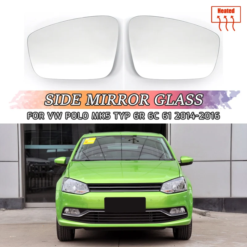 For-VW-Polo-V-6R-6C-2009-2017-Car-Left-Right-Rearview-Side-Wing-Mirror ...