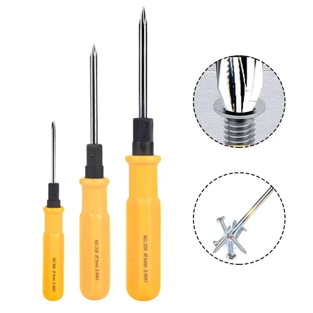 2-Side-Slotted-Cross-Screwdrivers-Double-Screwdrivers-Head-3-5-6mm ...