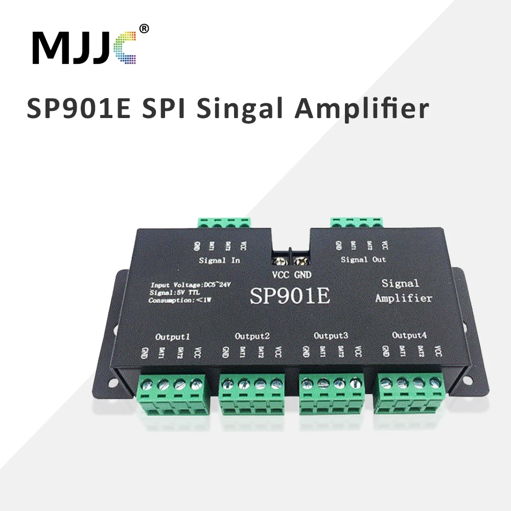 SP901E-SPI-Signal-Amplifier-Repeater-4CH-DC5-24V-for-WS2812B-WS2811 ...