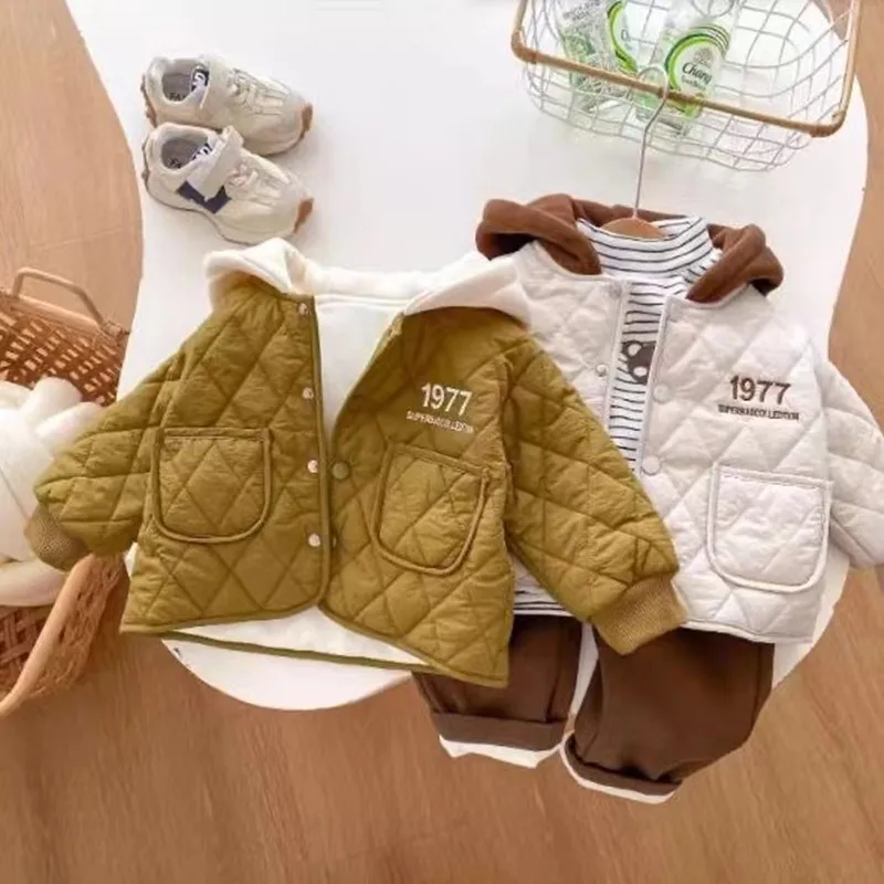 2024-Winter-Kids-Boys-Cotton-Padded-Jacket-Hooded-Quilted-Children-Boys ...