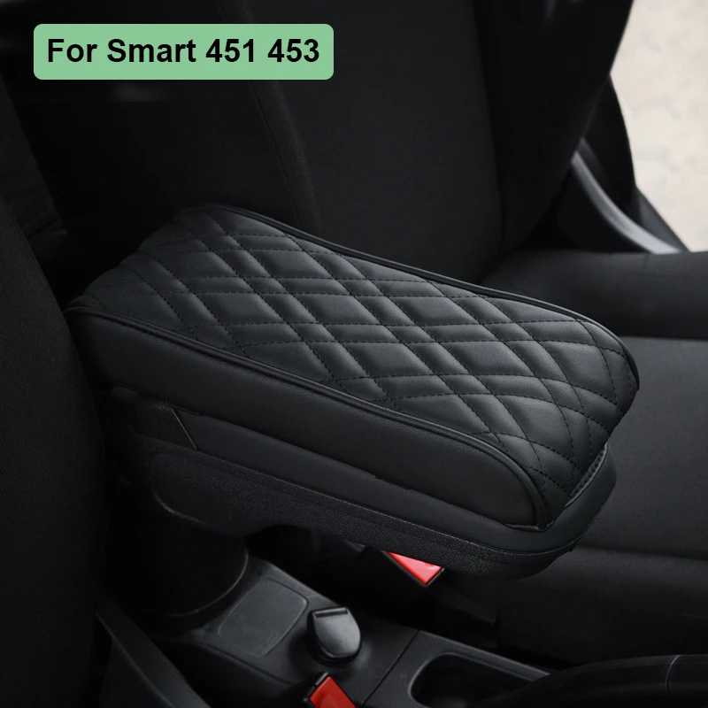 Car Armrest Box Mats Memory Foam Vehicle Arm Rest Box Pads Leather ...