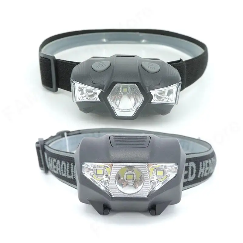 3-Led-Headlamp-Headlight-Head-Torch-Light-red-white-bright-Frontal ...
