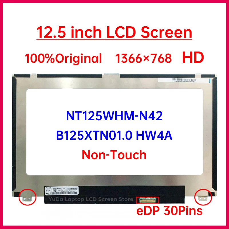 12-5-inch-Laptop-LCD-Screen-NT125WHM-N42-B125XTN01-0-HW4A-For-DELL ...
