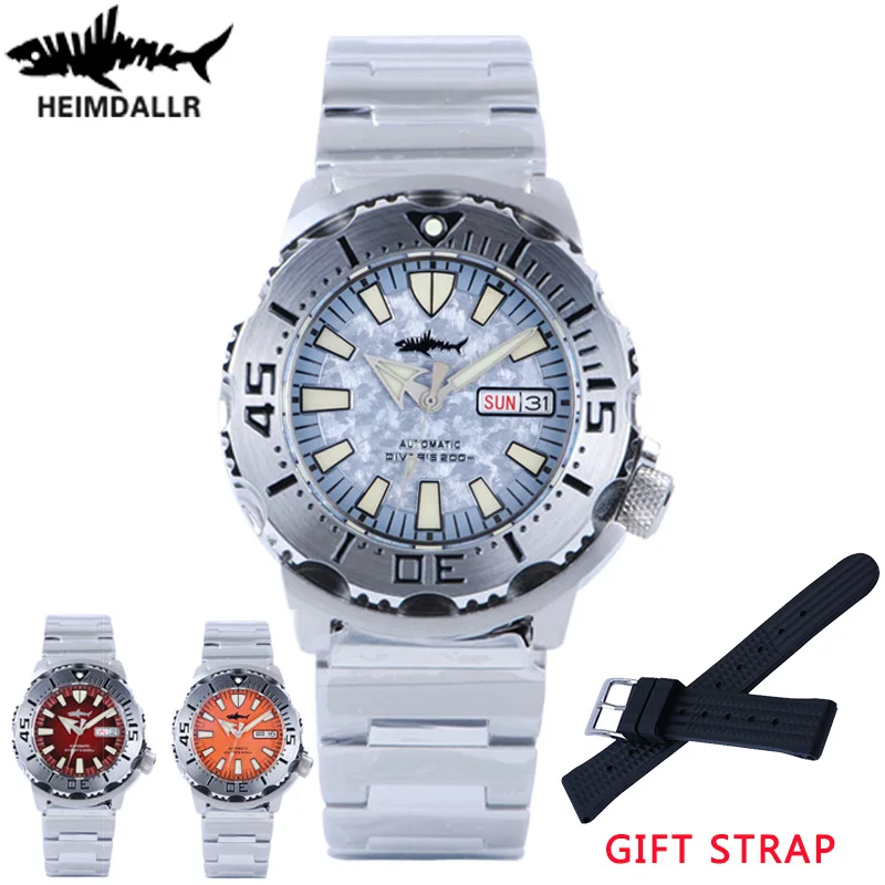 HEIMDALLR New V2 Monster Men Automatic Diver Watch Sapphire Crystal ...