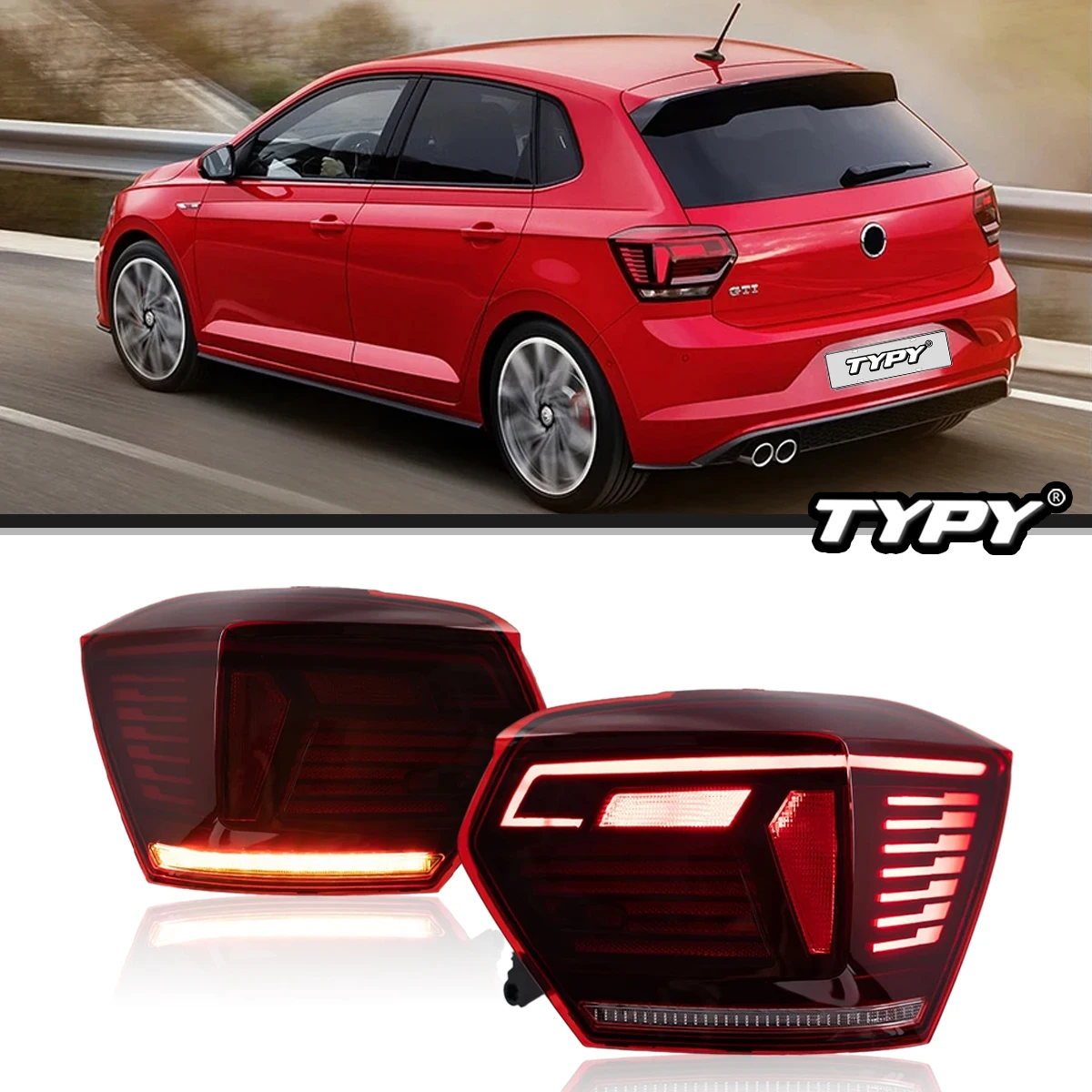 TYPY-Car-Tail-Lights-For-2019-2021-Volkswagen-Polo-LED-Car-Tail-Lamps ...