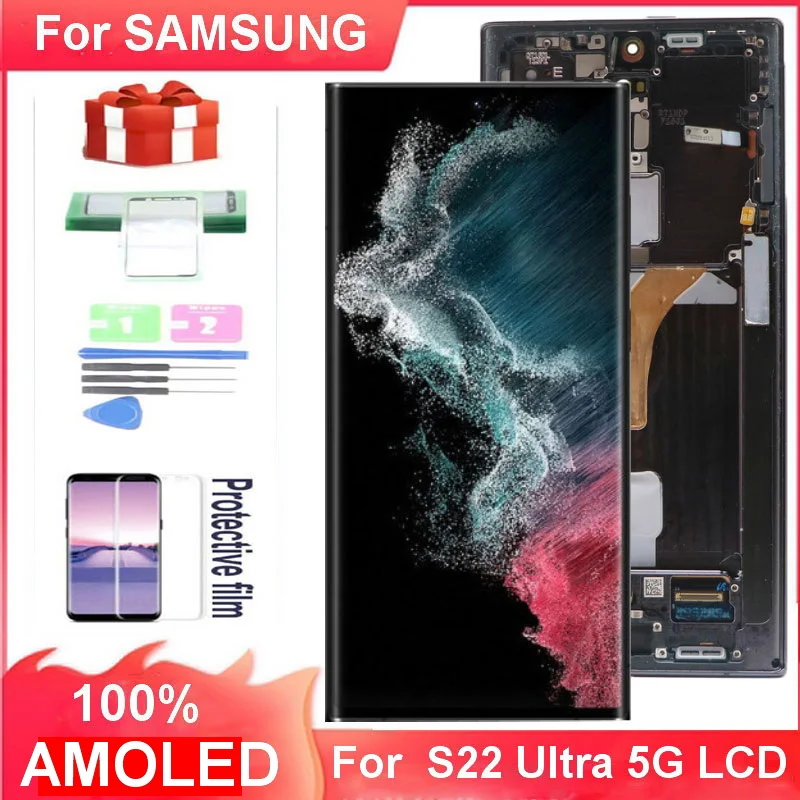 AMOLED-LCD-For-SAMSUNG-Galaxy-S22-Ultra-5G-Screen-S908-S908B-S908U ...