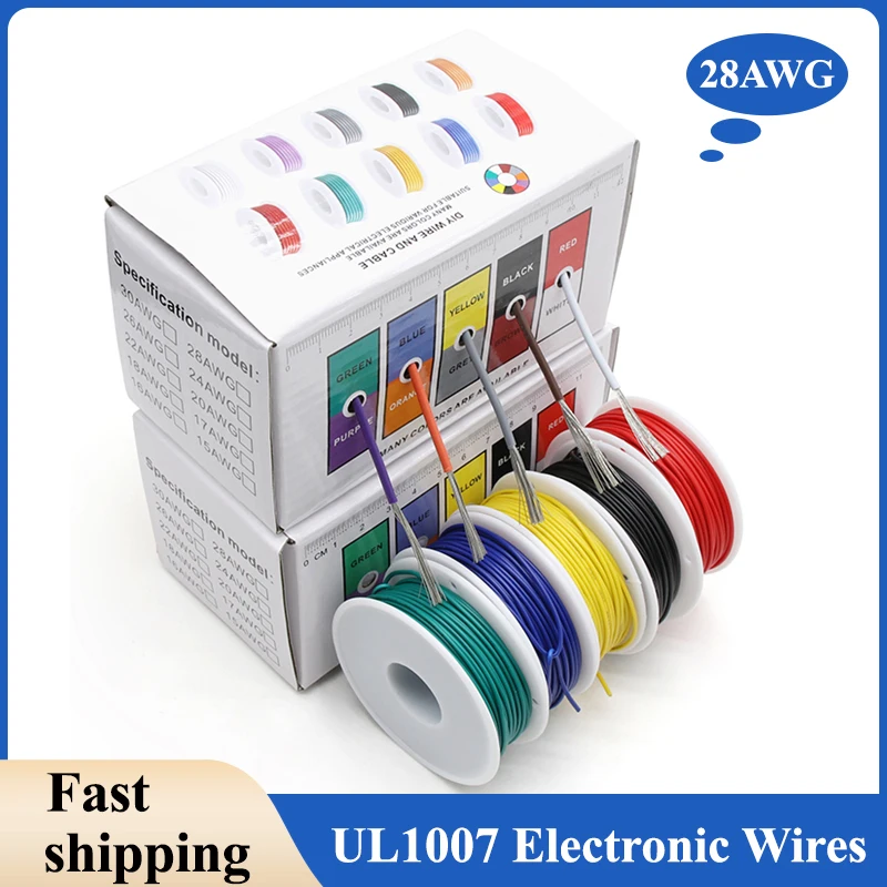 1-2-3-4Boxed-28AWG-UL1007-Electronic-Wire-PVC-Insulation-Tinned-Copper ...