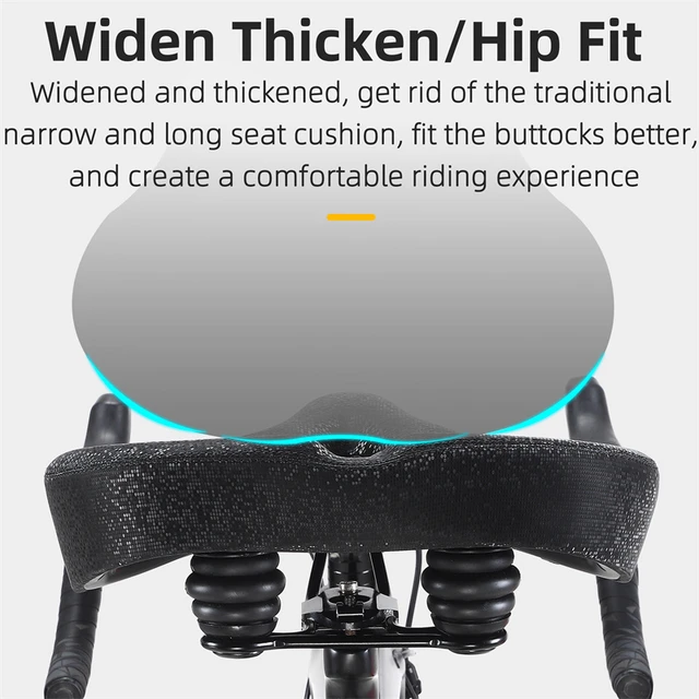 WEST BIKING MTB Comfortable Saddle Ultra Wide Ergonomic, 47% OFF